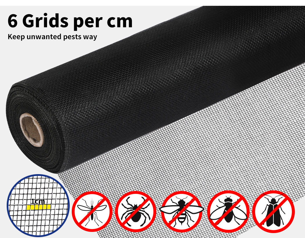 Traderight Insect Screen Mesh Flyscreen Doors Window Fly Net Fiberglass ...