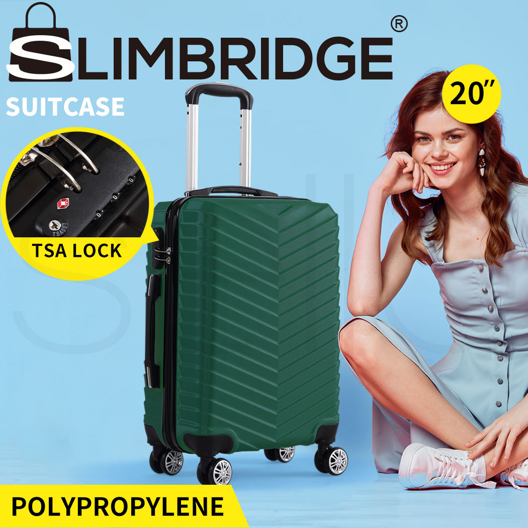 Slimbridge Luggage Suitcase 20" 24" 28" Travel TSA Hard Shell Carry Lightweight | eBay